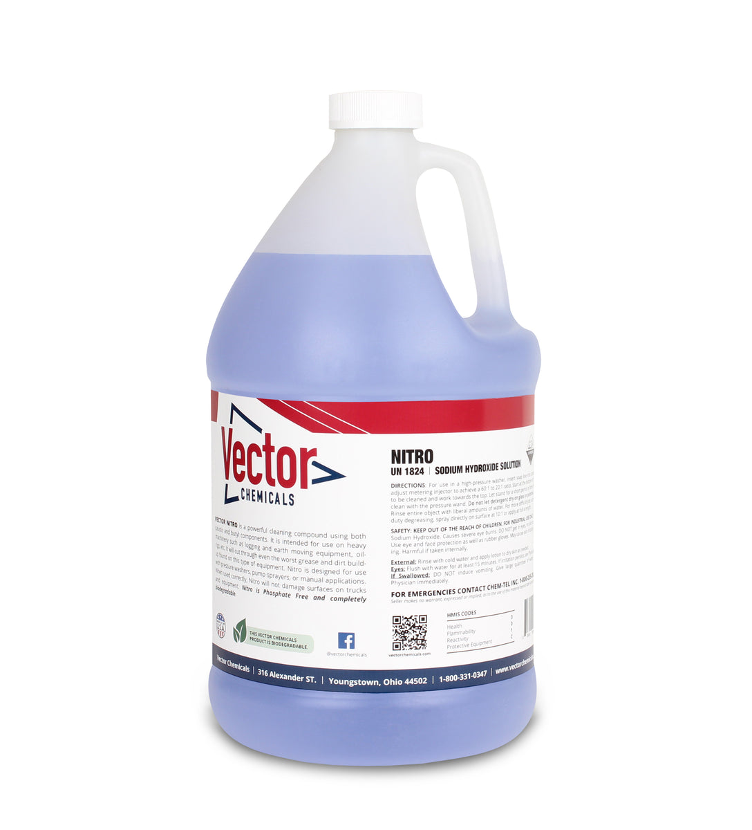 NITRO Phosphate Free Commercial Kitchen Cleaner/Degreaser Super Concen ...